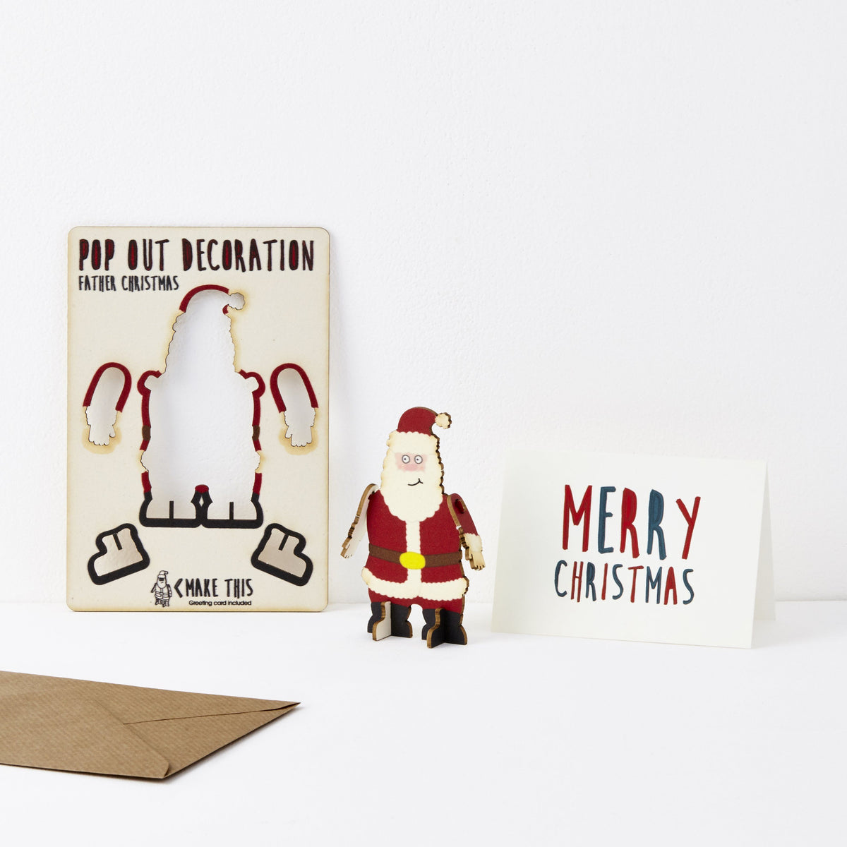 Father Christmas Card | Greeting Card | The Pop Out Card Company | The ...